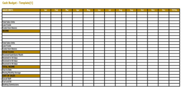 Free Cash Flow Budget Templates (Excel Worksheets)