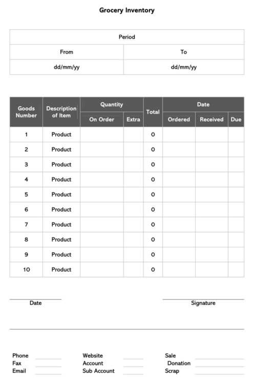 40 FREE Inventory Spreadsheet Templates (Word - Excel)