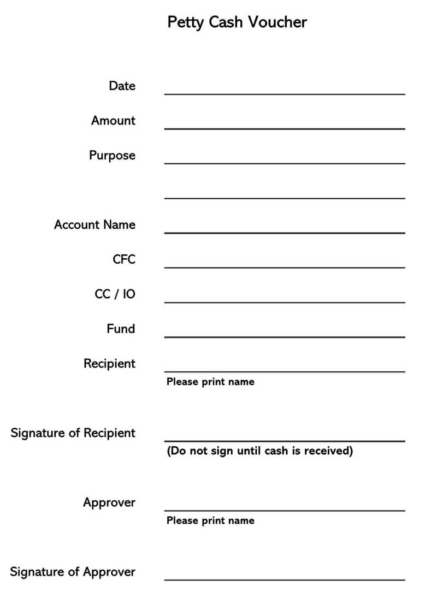 20 Free Petty Cash Receipt Templates (Word | PDF)