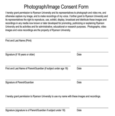 Free Photo Consent Forms (Minor & Adult) Word | PDF
