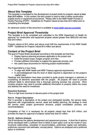 12 Free Project Brief Templates & Examples (Word | PDF)