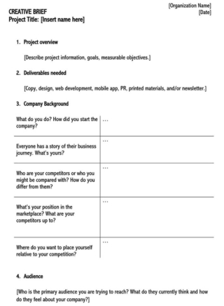 12 Free Project Brief Templates & Examples (Word | PDF)