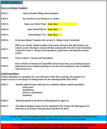 Free School Budget Templates (Excel | Word | PDF)