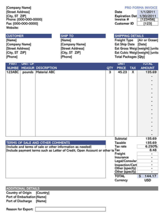 18 Free Proforma Invoice Templates (Word | Excel | PDF)
