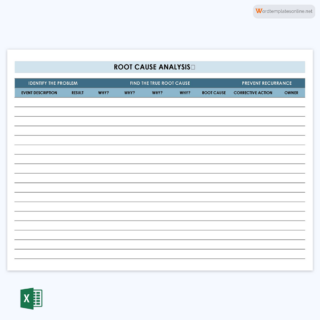 17 Free Root Cause Analysis Templates for Excel, Word