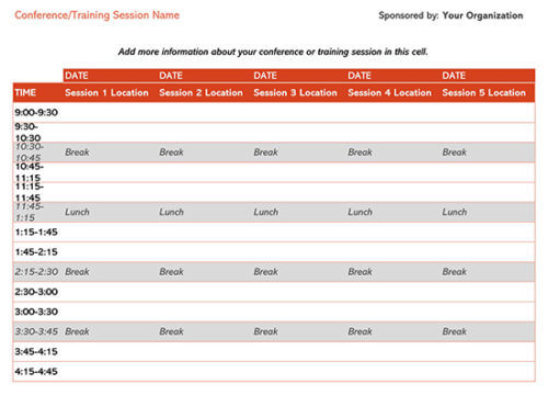 9 Free Weekly Schedule Templates (Word | Excel)