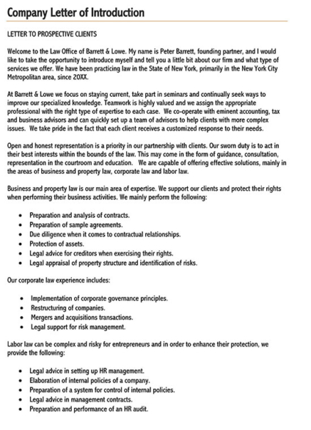 Letter of Introduction for Job (11 Best Examples)