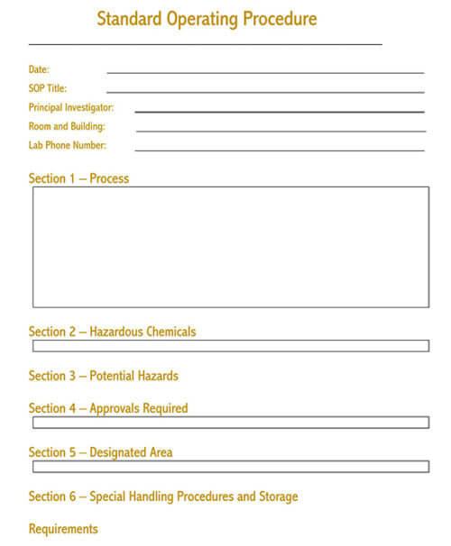 22 Best Standard Operating Procedure (SOP) Templates