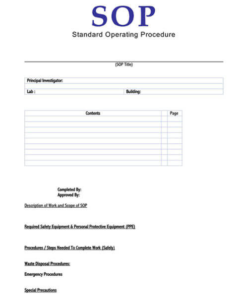 22 Best Standard Operating Procedure (SOP) Templates