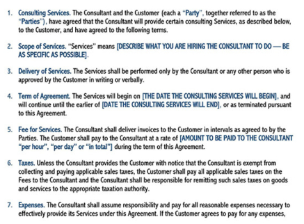6 Free Consulting Contract Templates (with Retainer)