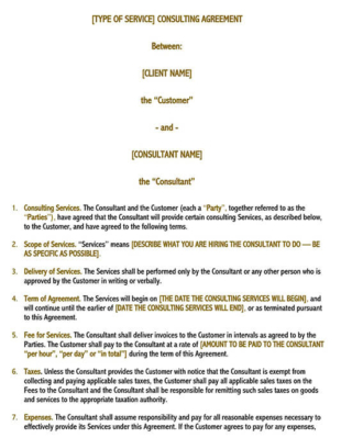 Free Service Contract Templates (Word) - Simple Guide