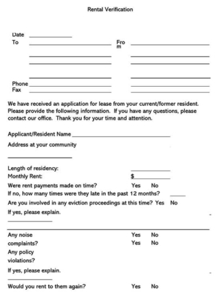 11 Ready-to-Use Rent (Landlord) Verification Forms