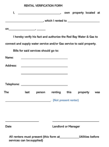 11 Ready-to-Use Rent (Landlord) Verification Forms
