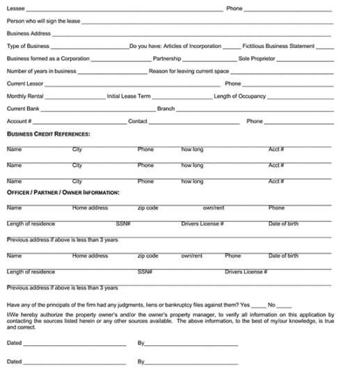 Free Tenant Information Update Forms (PDF)