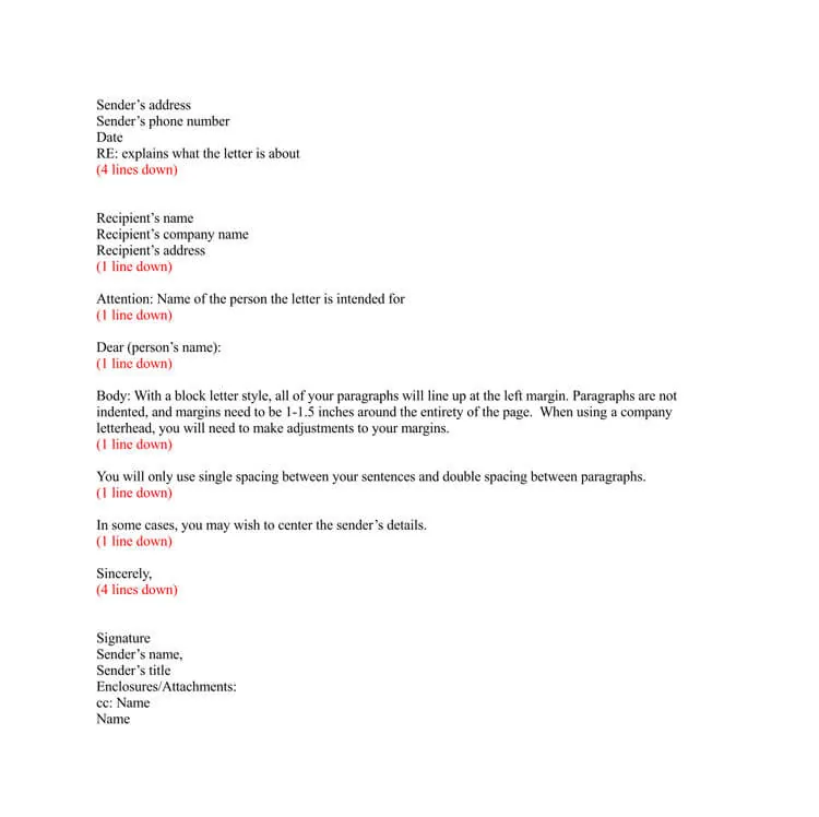 Sample Letter With Enclosure And Cc