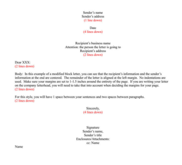 Business Letter Format Explained – Free Templates