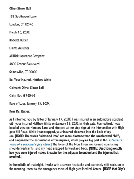 Car Accident Demand Letter | How to Write (Examples)