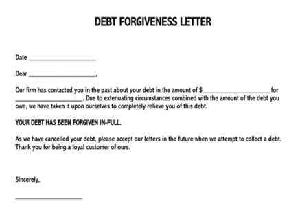 Debt Forgiveness Letter | How to Write (6 Best Samples)