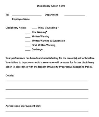 Free Employee Counseling Forms | PDF - Word