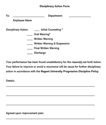 Free Employee Counseling Forms | PDF - Word