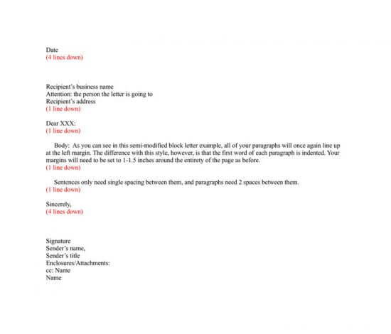 Business Letter Format - Structure, Templates and Examples