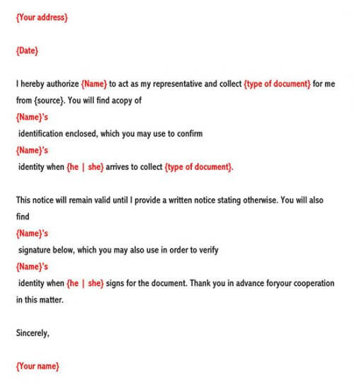 Sample Authorization Letter of Collection (How to Write)