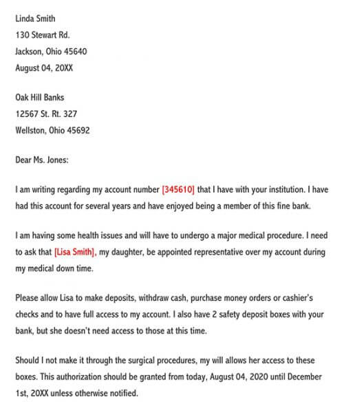 Authorization Letter for Bank (How to Write) 6+ Sample Letters