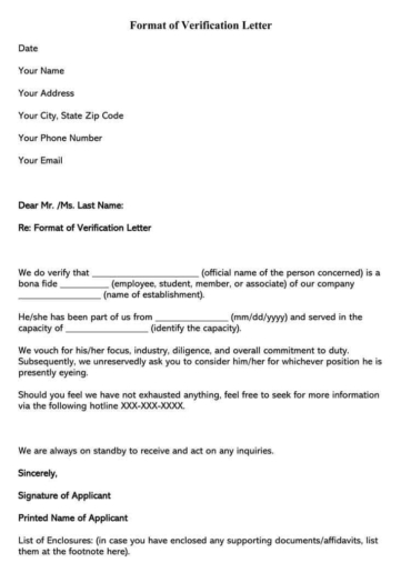 How to Write a Basic Verification Letter (Free Templates)