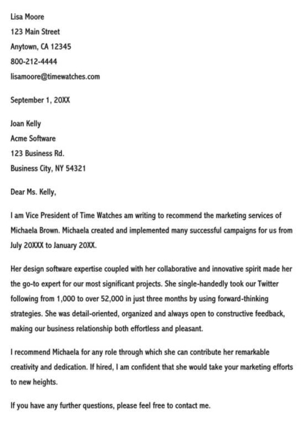 20 Business Recommendation Letter Samples (How to Format)