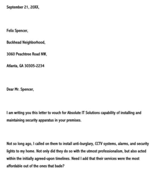 20 Business Recommendation Letter Samples (How to Format)