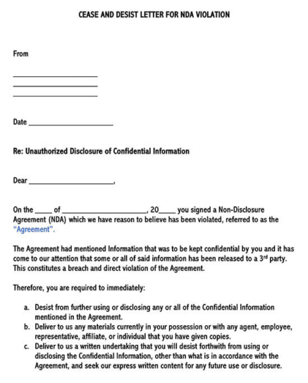 Free Non-Disclosure Agreement (NDA) Templates [Word | PDF]