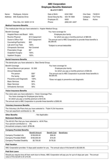 How to Write an Employee Work Statement (14 Examples)