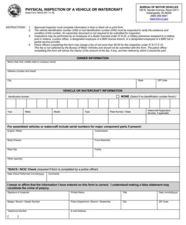 Free VIN Verification Forms - US - PDF (Guide to Fill)