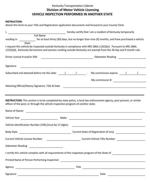 Free VIN Verification Forms - US - PDF (Guide to Fill)