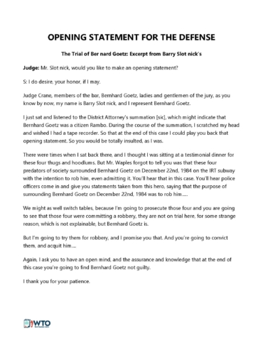 How to Write an Opening Statement (18 Best Examples)