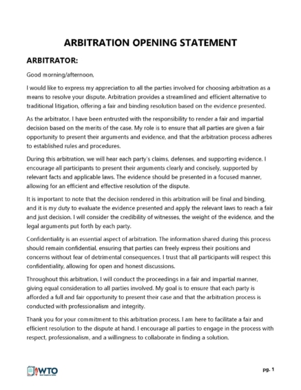 How to Write an Opening Statement (18 Best Examples)