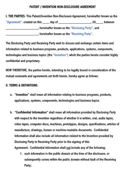 Free Non-Disclosure Agreement (NDA) Templates [Word | PDF]
