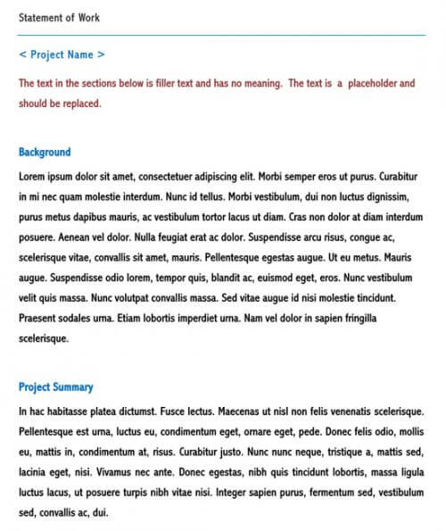 Free Statement of Work (SOW) Templates (Excel | Word)