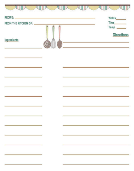 19 Free Cookbook Templates (Create Recipe Book)