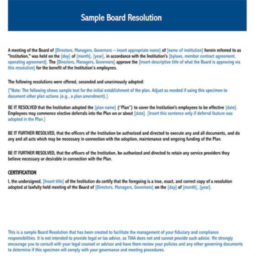 Free Board Resolution Templates | Word - PDF