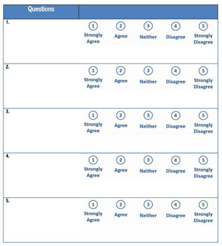 20 Free Likert Scale Templates | Word - PowerPoint