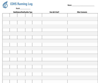 16+ Free Running Logs and Walking Chart Templates (Word | Excel | PDF)