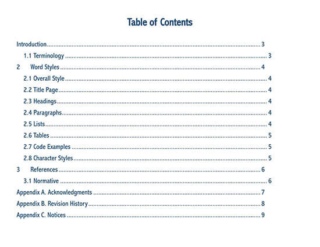 Free Table of Contents Templates (for Microsoft Word)