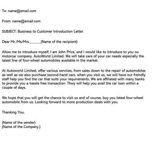 How to Write a Business Introduction Letter (Examples)