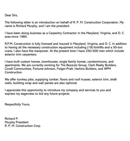 How to Write a Business Introduction Letter (Examples)