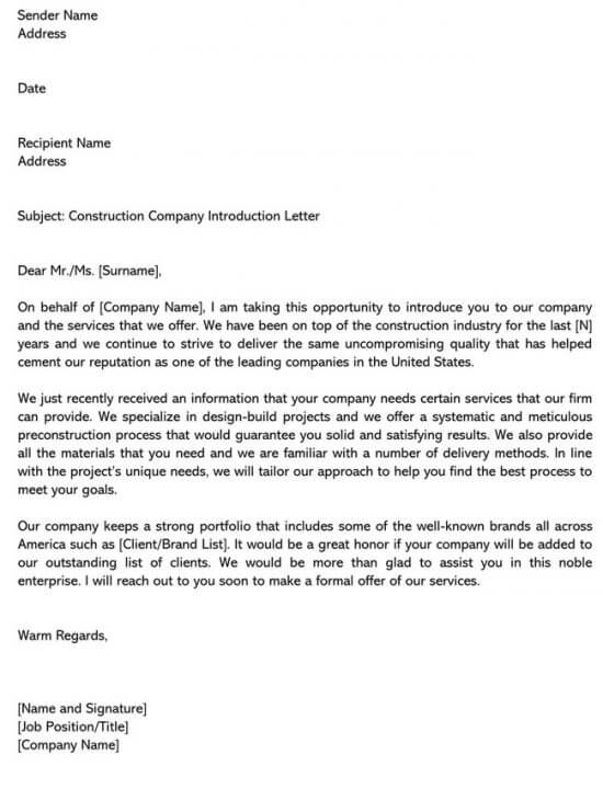 How to Write a Business Introduction Letter (Examples)