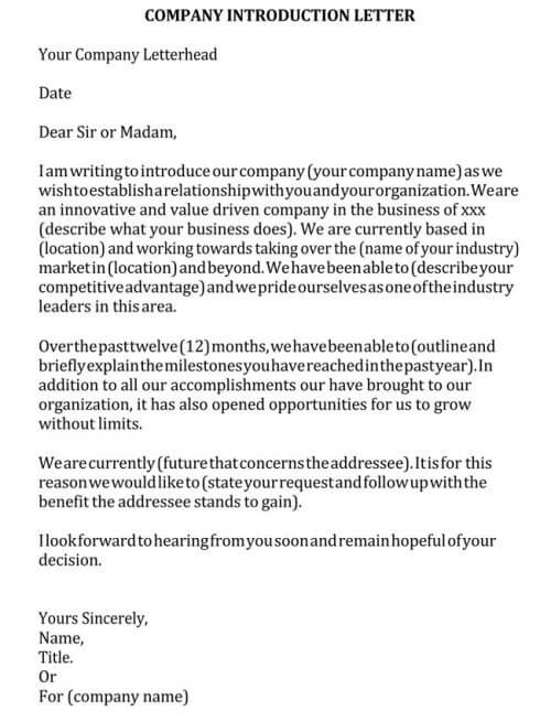 How to Write a Business Introduction Letter (Examples)