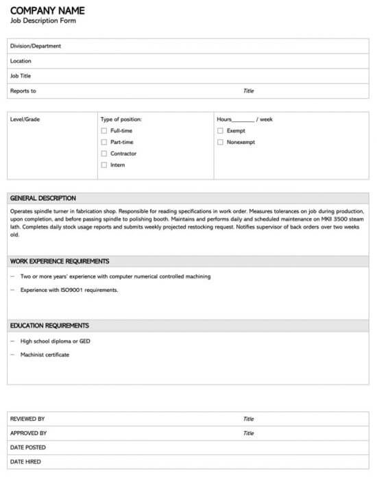 26 Free Job Description Templates (Guide with Examples)
