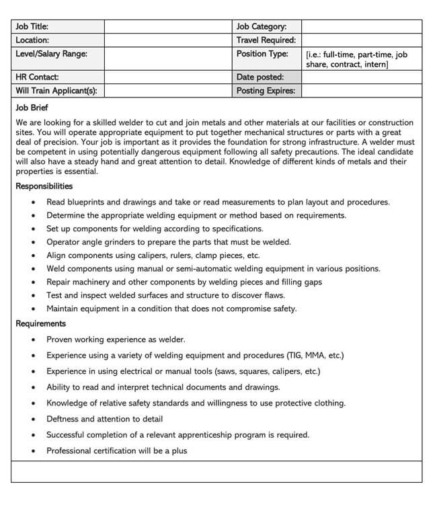 26 Free Job Description Templates (Guide with Examples)