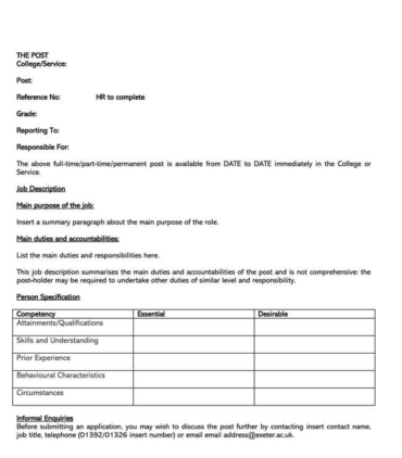 26 Free Job Description Templates (Guide with Examples)